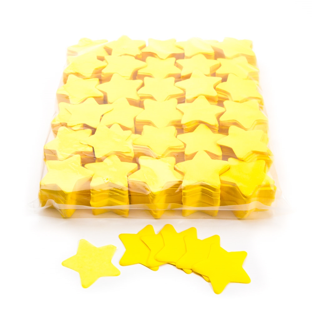 Confetti-world - Gule Stjerner - 3034Yellow